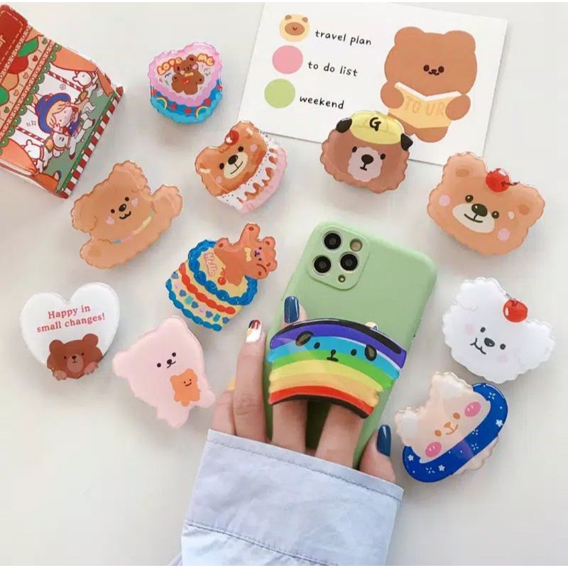 Jual THE BEARS POPSOCKET EXPANDING STAND PHONE HOLDER GRIPTOK | Shopee ...