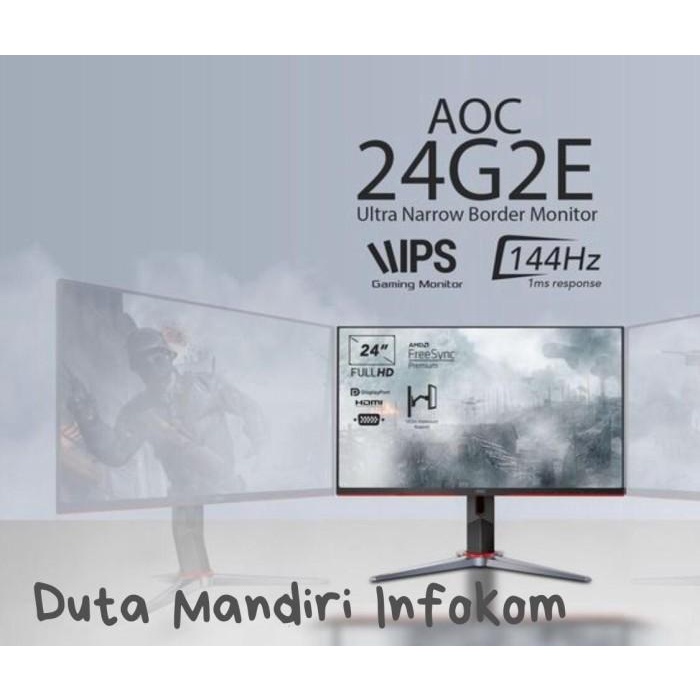 Jual AOC 24G2E 24 Inch - FHD IPS 144Hz 1ms HDMI DP Freesync Gaming ...