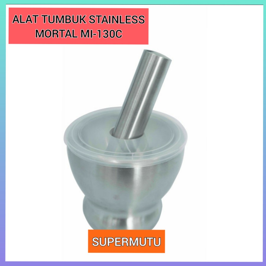 Jual Alat Tumbuk Bumbu Dapur MI-130C Cobek Stainless Steel | Shopee ...