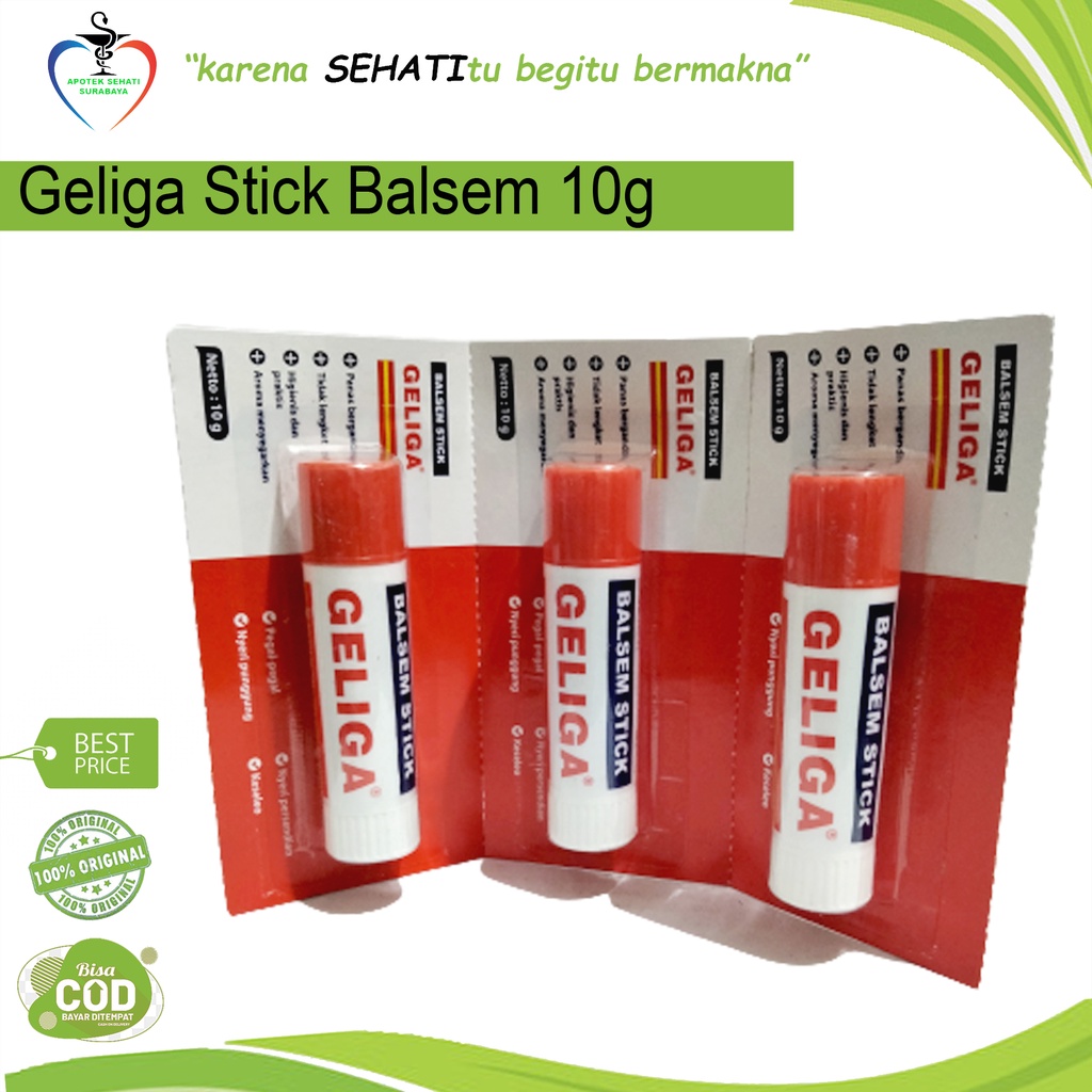 Jual Cap Lang Balsem Geliga Stick 10gr Balsam Stik Roll On Nyeri Pegal ...