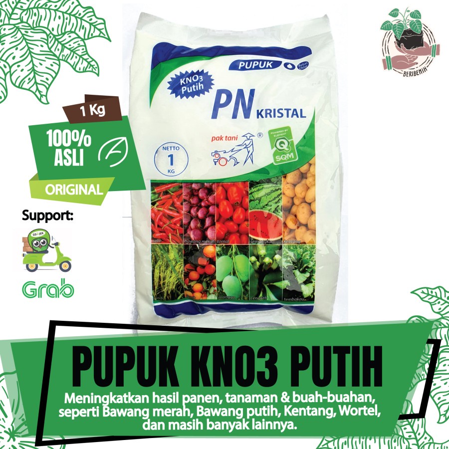 Jual PUPUK PN KRISTAL 1 KG KNO3 PUTIH PAK TANI ASLI ORIGINAL KEMASAN ...