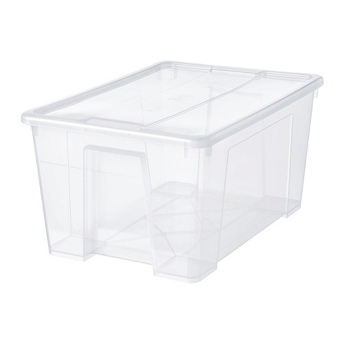 Jual Kotak Penyimpanan Bening 56x39x28cm Storage Box Transparan Besar ...