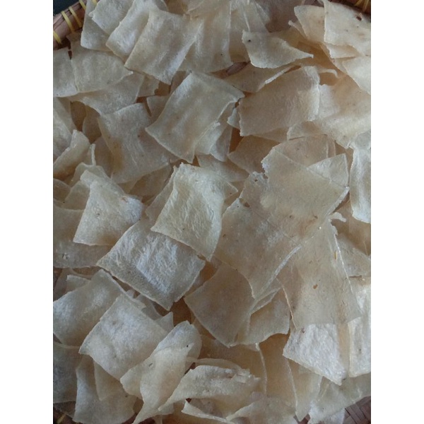 Jual [100 pcs] Kerupuk renyah puli gurih nikmat enak lempeng opak asli ...