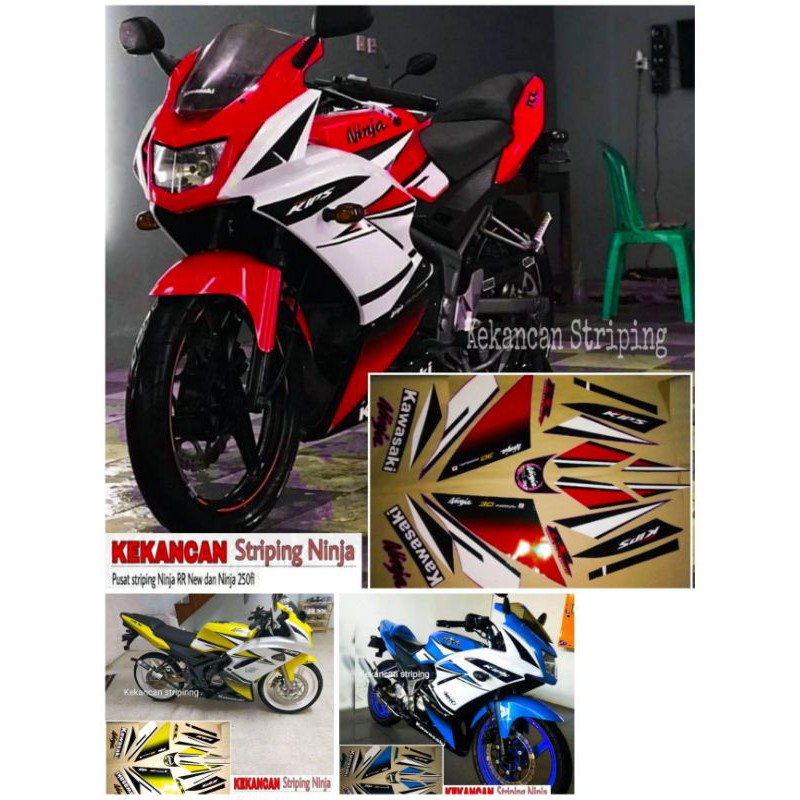 Jual Striping NINJA RR NEW ANNIVERSARY CUSTOM WARNA | Shopee Indonesia