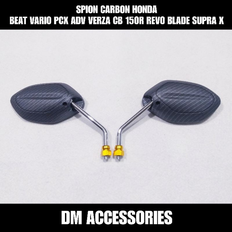 Jual SPION CARBON HONDA BEAT VARIO PCX ADV SONIC VERZA TIGER CB 150R ...
