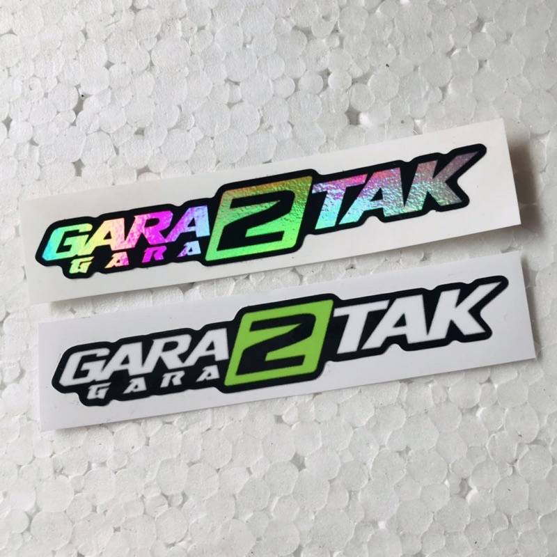 Jual Sticker Gara-Gara 2 Tak Hologram dan Orajet Laminasi Glossy ...