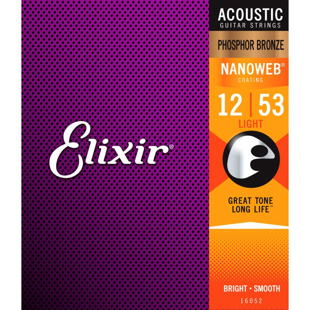 Jual Elixir Akustik Nanoweb Phosp.Bronze Senar Gitar 16002 16027 16052 ...