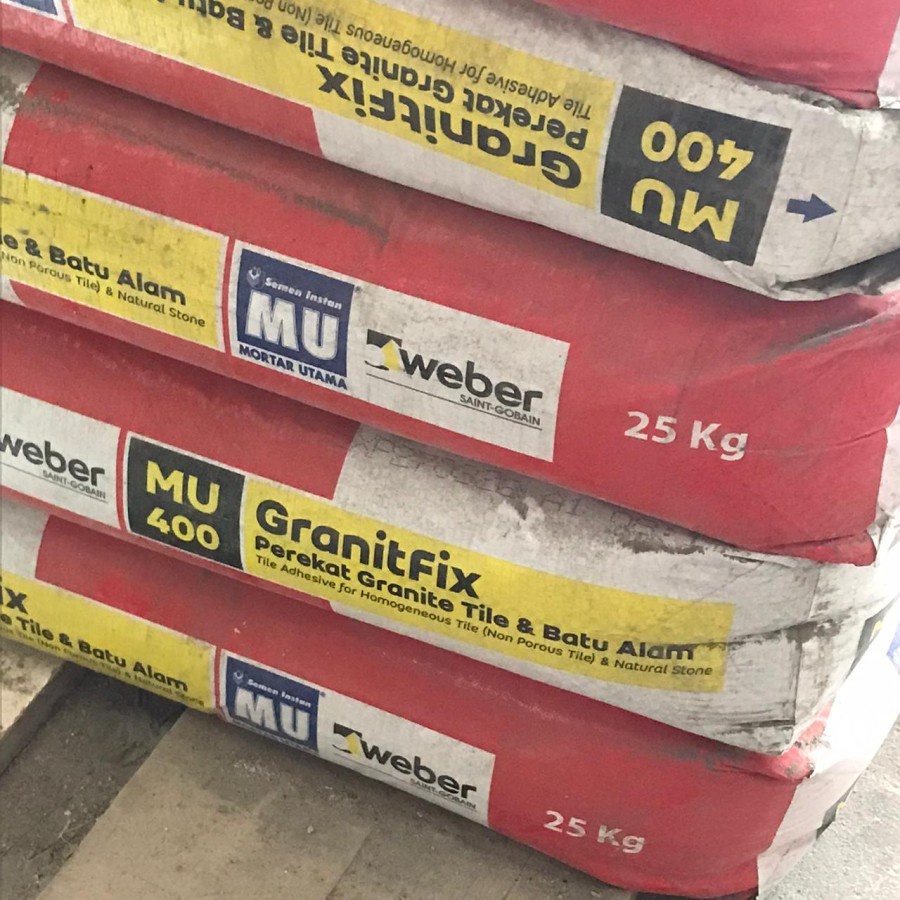 Jual semen mortar utama mu 400 perekat granite tile granit batu alam ...