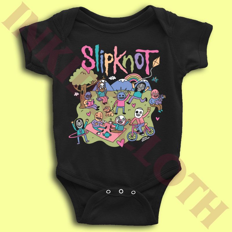 Jual BABY JUMPER BAND SLIPKNOT BARU | JUMPER BAYI BAND PUNK BAND METAL ...