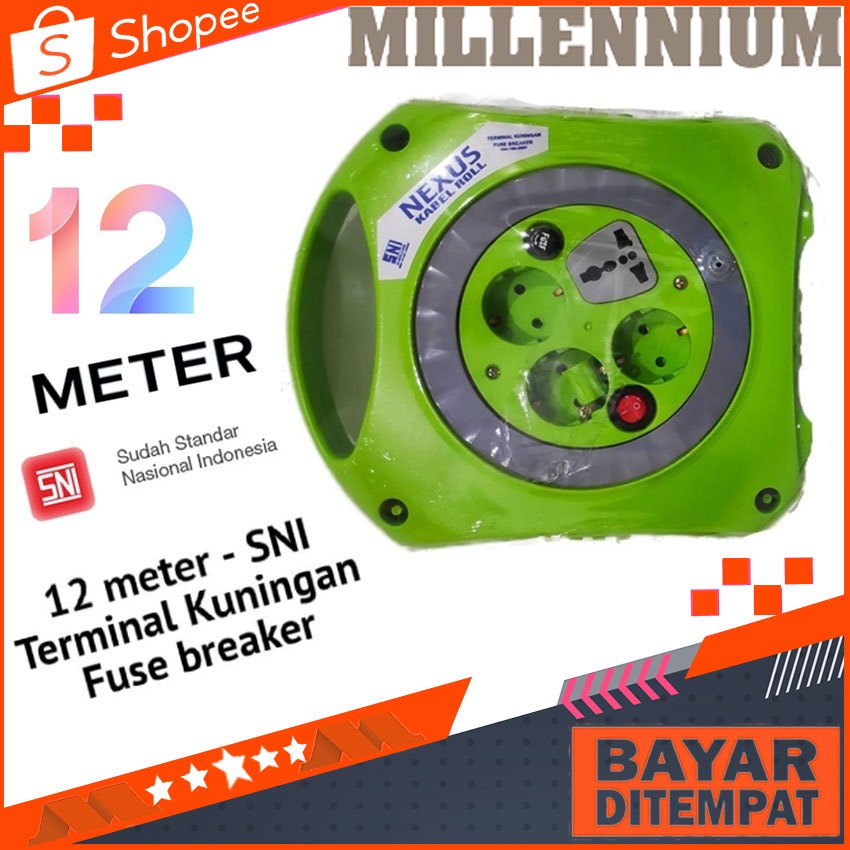 Jual Kabel Roll Nexus 12 Meter + Saklar + Fuse +Colokan One Pro SNI ...