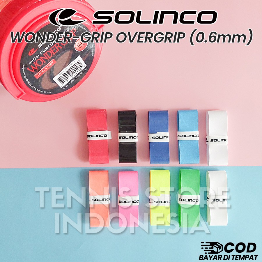 Jual Grip Tenis Solinco Wonder Grip Overgrip Tacky Soft Badminton ...