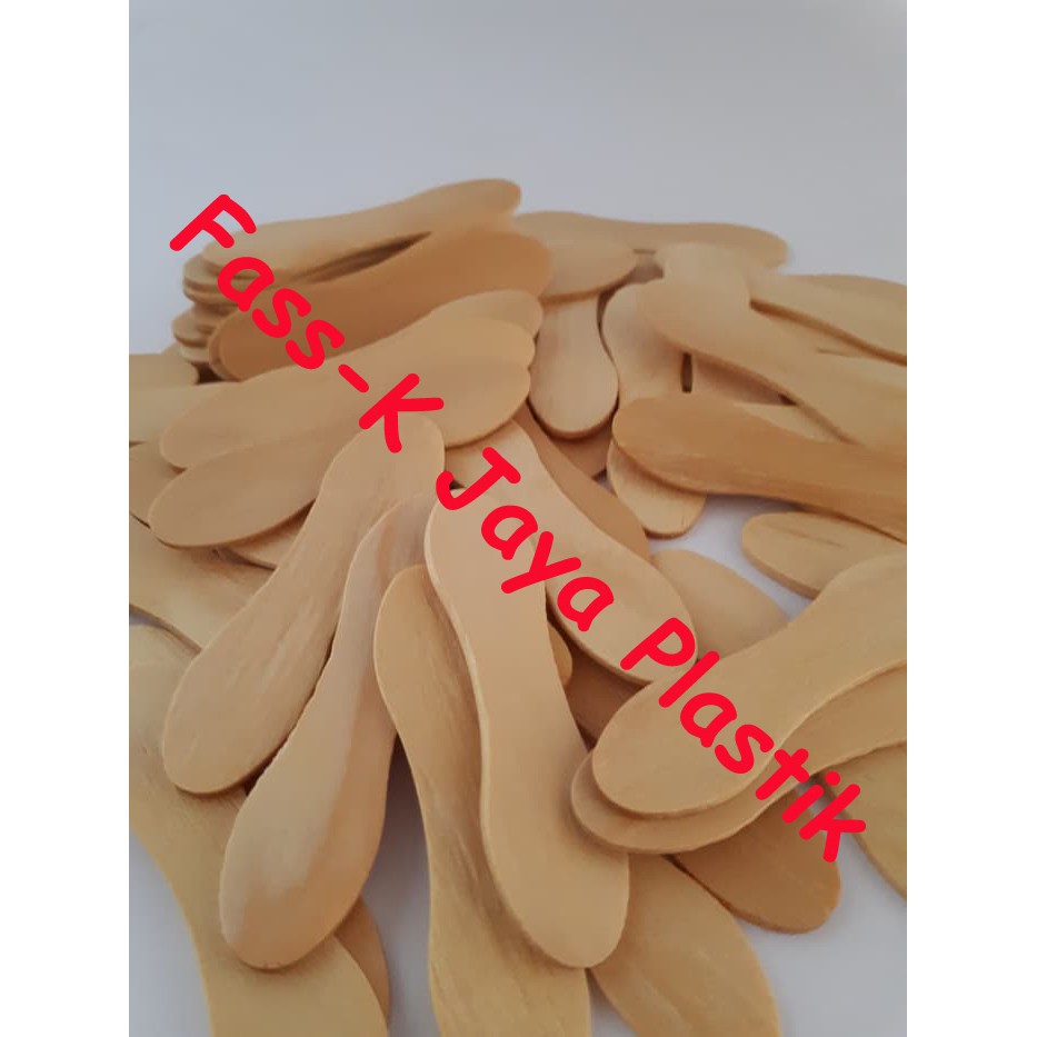Jual Sendok Es Krim Kayu / Sendok Kayu +/- 50 pcs | Shopee Indonesia
