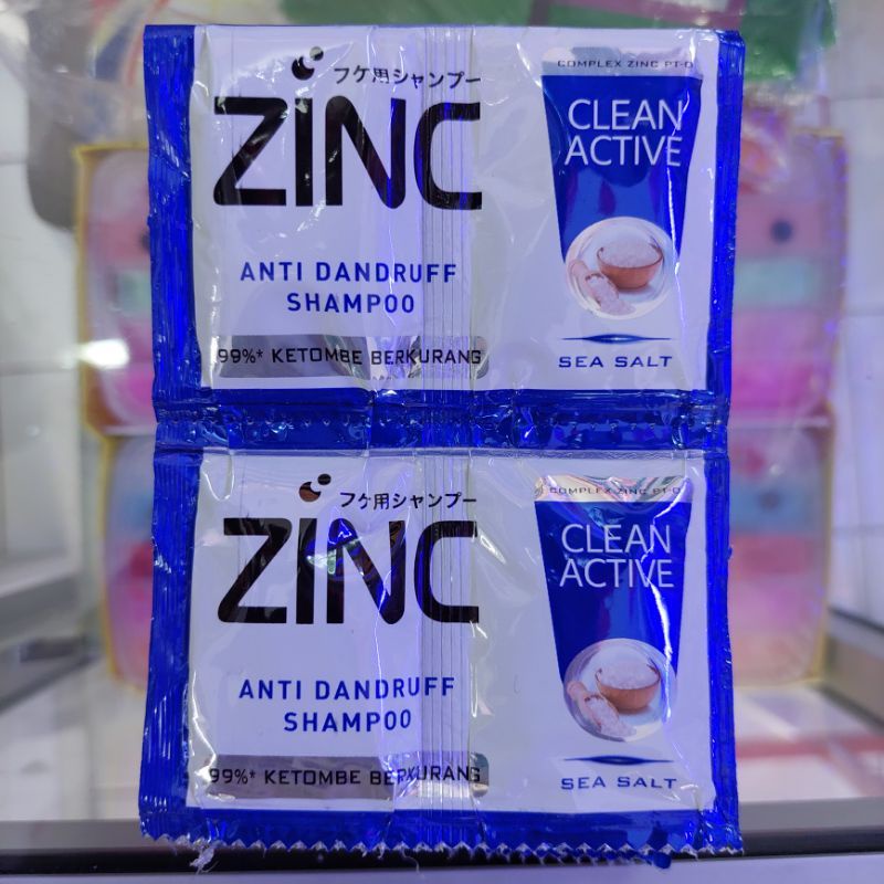 Jual SHAMPOO ZINC DOUBLE SACHET 1 RENCENG | Shopee Indonesia