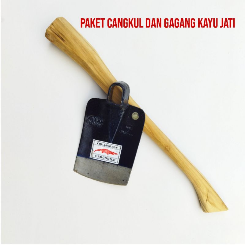 Jual PAKET HEMAT CANGKUL PERTANIAN - CANGKUL ASLI CAP BUAYA DAN GAGANG ...