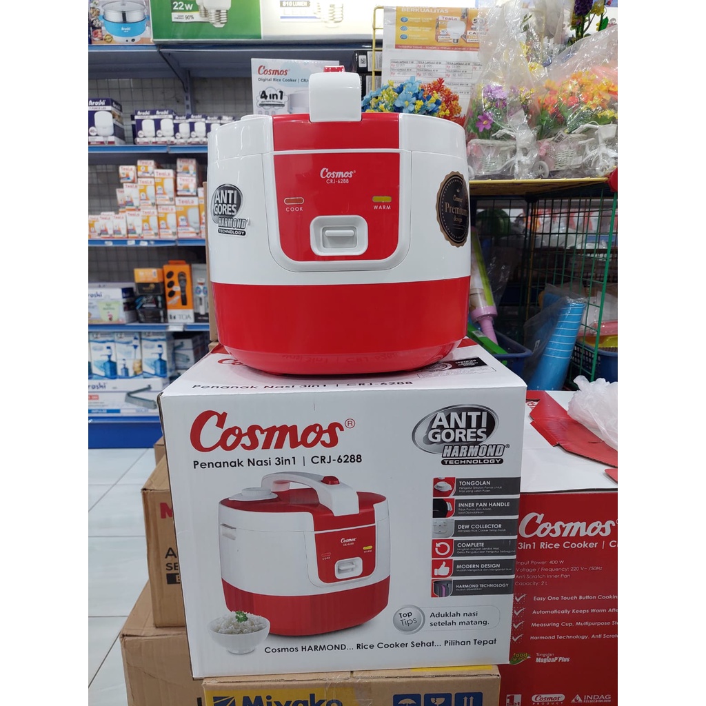 Jual COSMOS Magic Com CRJ 6288 G Anti Lengket / Rice Cooker kosmos ...