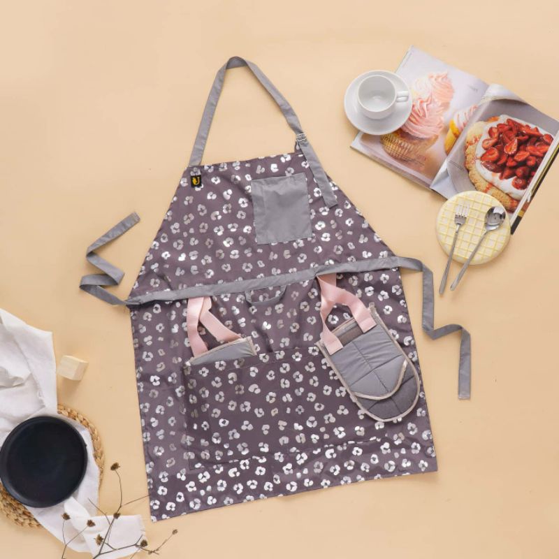 Jual Apron/Celemek/Baju masak koki/chef wanita/ibu2 bahan tahan air ...