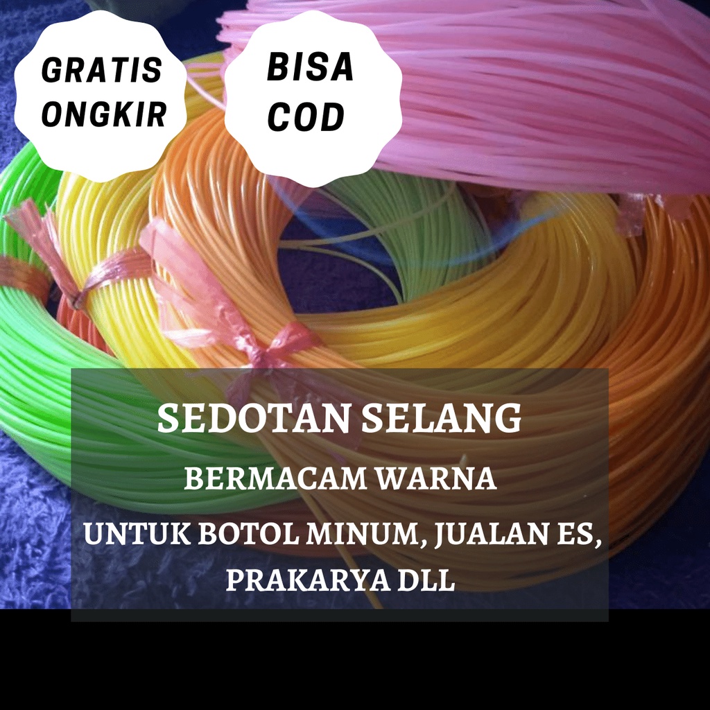 Jual Sedotan Selang Kecil Sedotan Piping 2mm Plastik Bisa COD Gratis ...