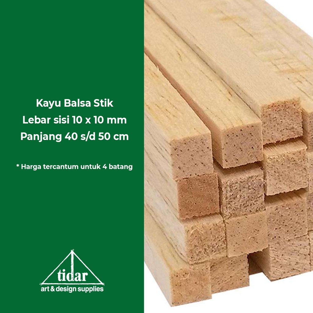 Jual Kayu Balsa Stick 10 mm - Balsa Stik 1 cm - Kayubalsa | Shopee ...