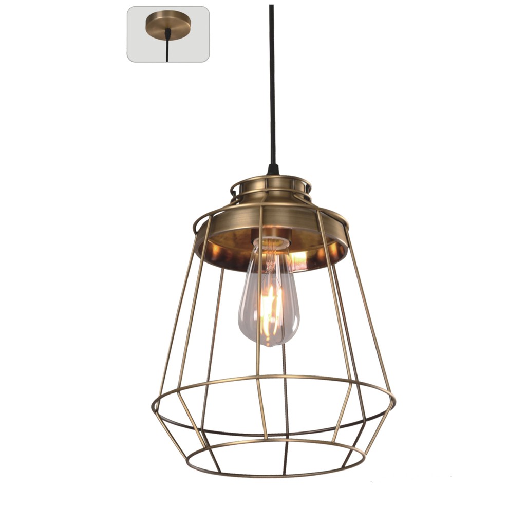 Jual Lampu Gantung SCP-24505-1 BK/RG/AB E.27 D25 cm | Shopee Indonesia