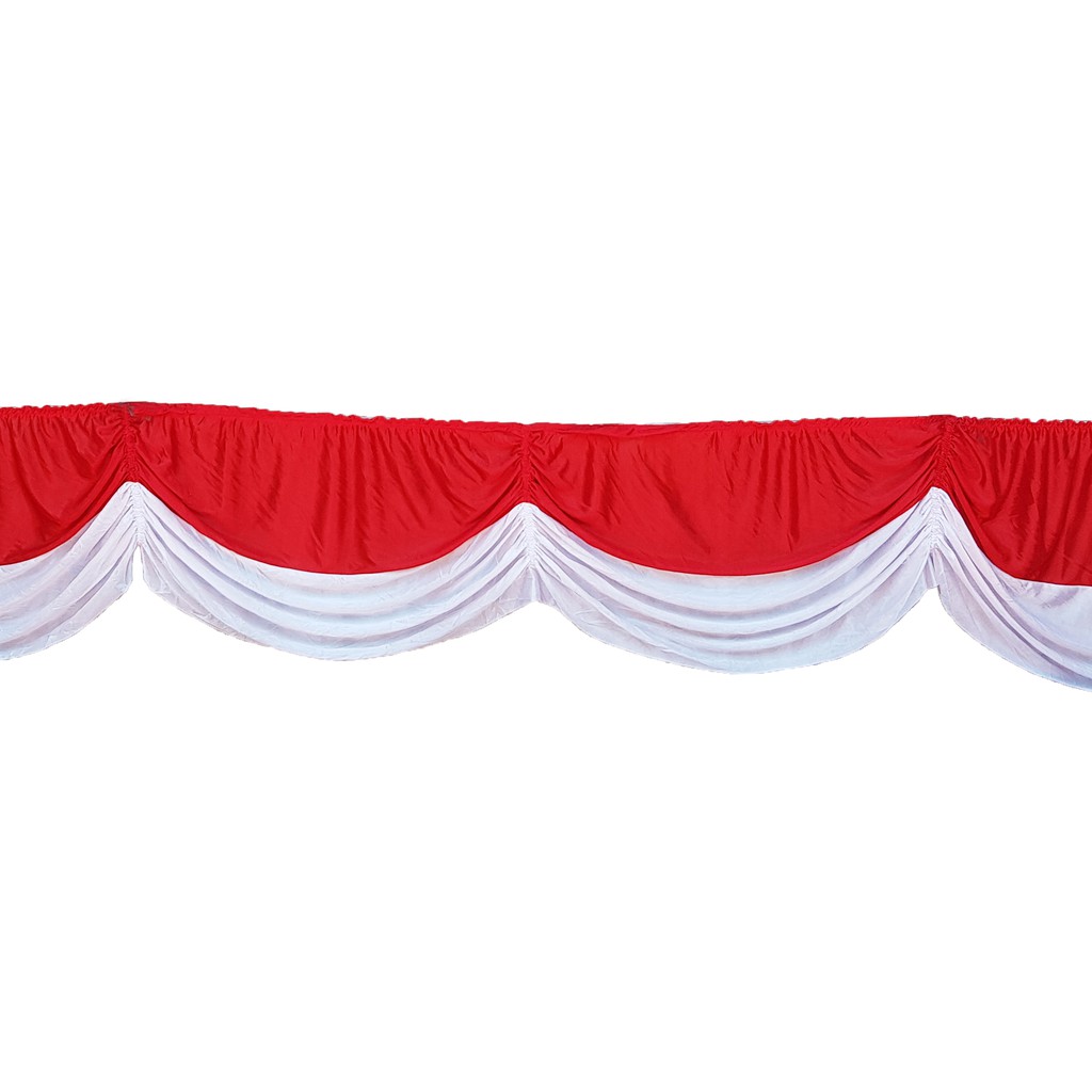 Jual OKB Bendera Background Karet 5 Gelombang Merah Putih Dirgahayu HUT RI 17 Agustus ...