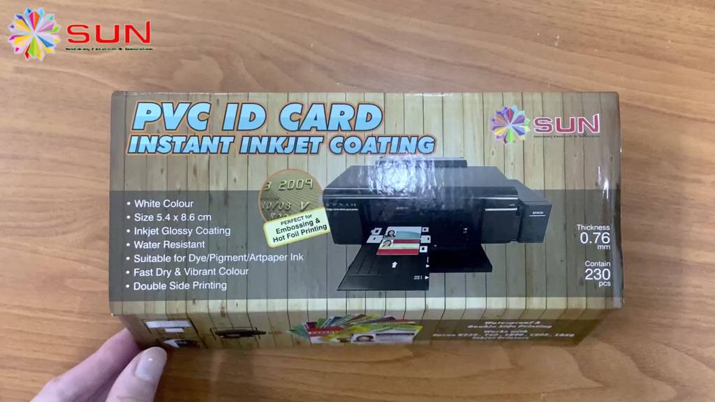 Jual Inkjet PVC ID Card Grade A 0,76 White uk 8.6 x 5.4 cm isi 230 ...