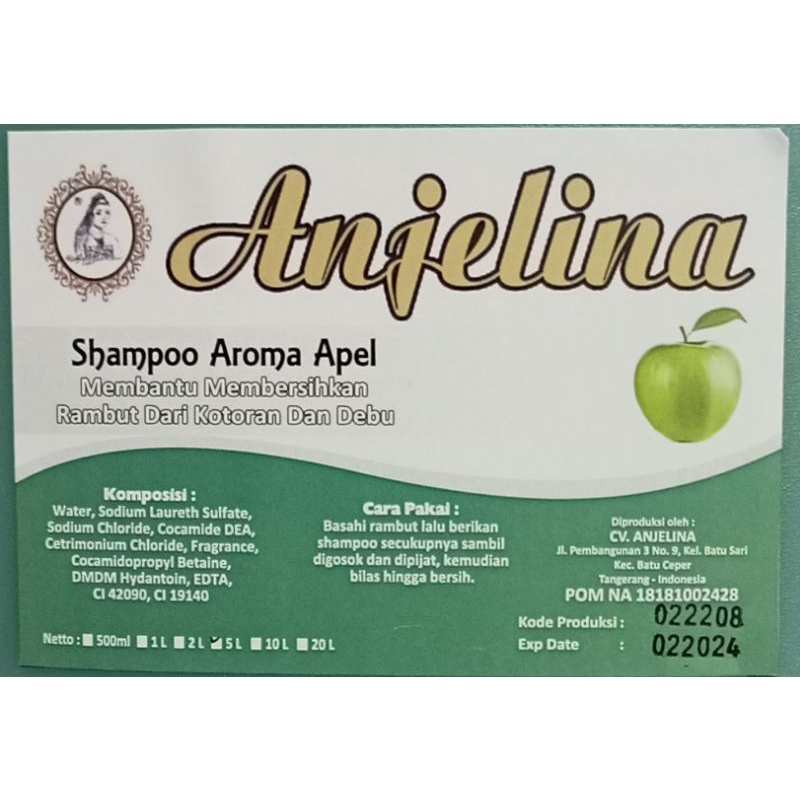 Jual Anjelina Shampoo / conditioner 5L | Shopee Indonesia