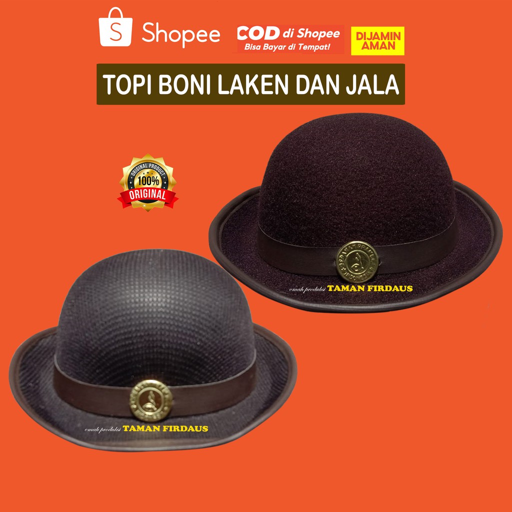 Jual Topi Boni Laken Topi Boni Jala untuk Smp dan Sma All Size | Shopee ...