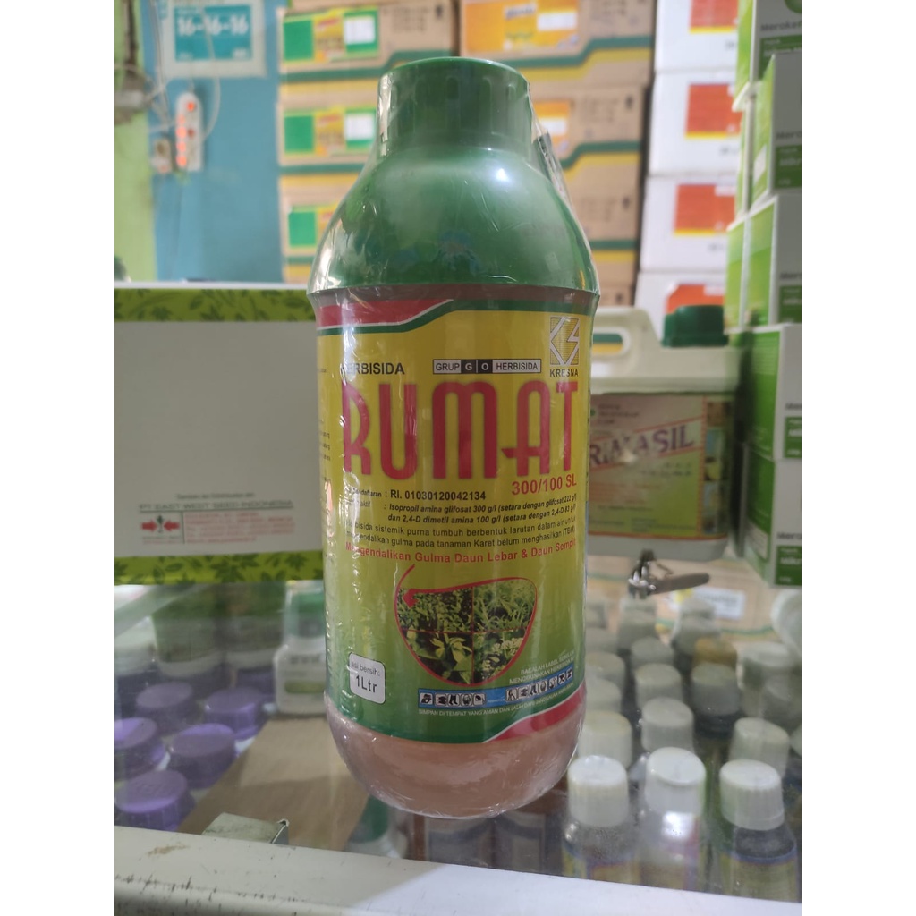 Jual Herbisida sistemik RUMAT 300/100SL 1ltr SARI KRESNA KIMIA | Shopee ...