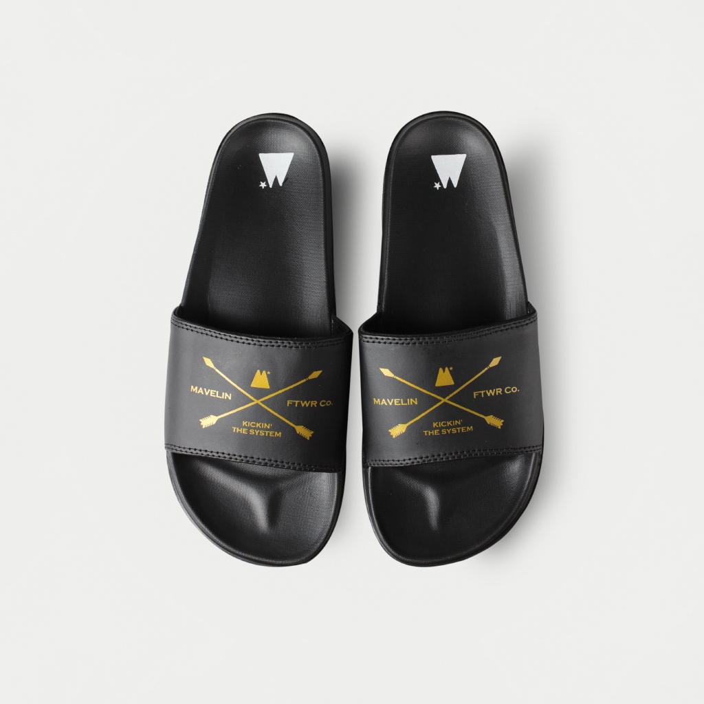 Jual Mavelin - Golden Arrow | Slippers Slide | Sandal Pria | Sandal ...
