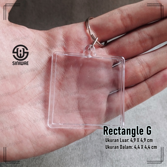 Jual Gantungan Kunci Akrilik Ganci Acrylic Insert Paper Photo Keychain ...
