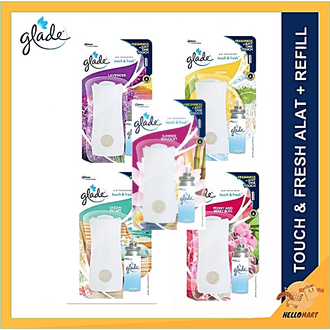 Jual ORIGINAL Glade Touch N Fresh Air Freshener 9gr ALAT + REFILL ...