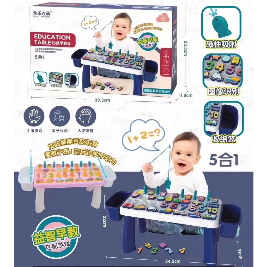 Jual [tma] Mainan Papan Dan Meja Edukasi Anak Huruf Angka Warna Bentuk ...