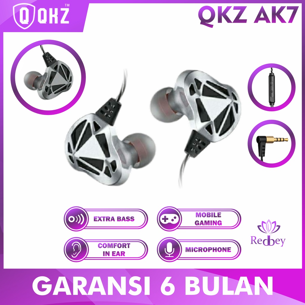 Jual QKZ AK7 headset original HIFI earphone Gaming Sport with mic ...