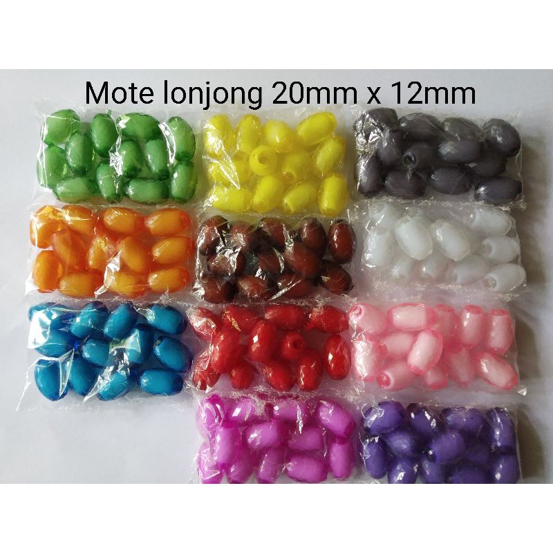 Jual Mote lonjong 20mm x 12 mm, lubang lebar | Shopee Indonesia