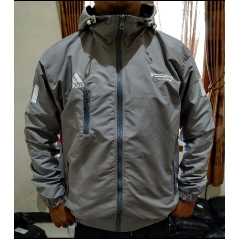 Jual Jaket Parasut Tracker Windbreaker Adidas F50 Grey Abuabu Kerja ...