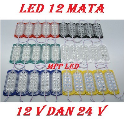 Jual LAMPU LED MODUL 12 MATA SMD 2835 10438 12 VOLT dan 24 VOLT ULTRASONIC WATERPROOF VARIASI ...