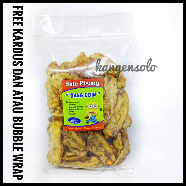 Jual KERIPIK SALE PISANG MINI KERING BANG UDIN 200GR MANIS RENYAH ...