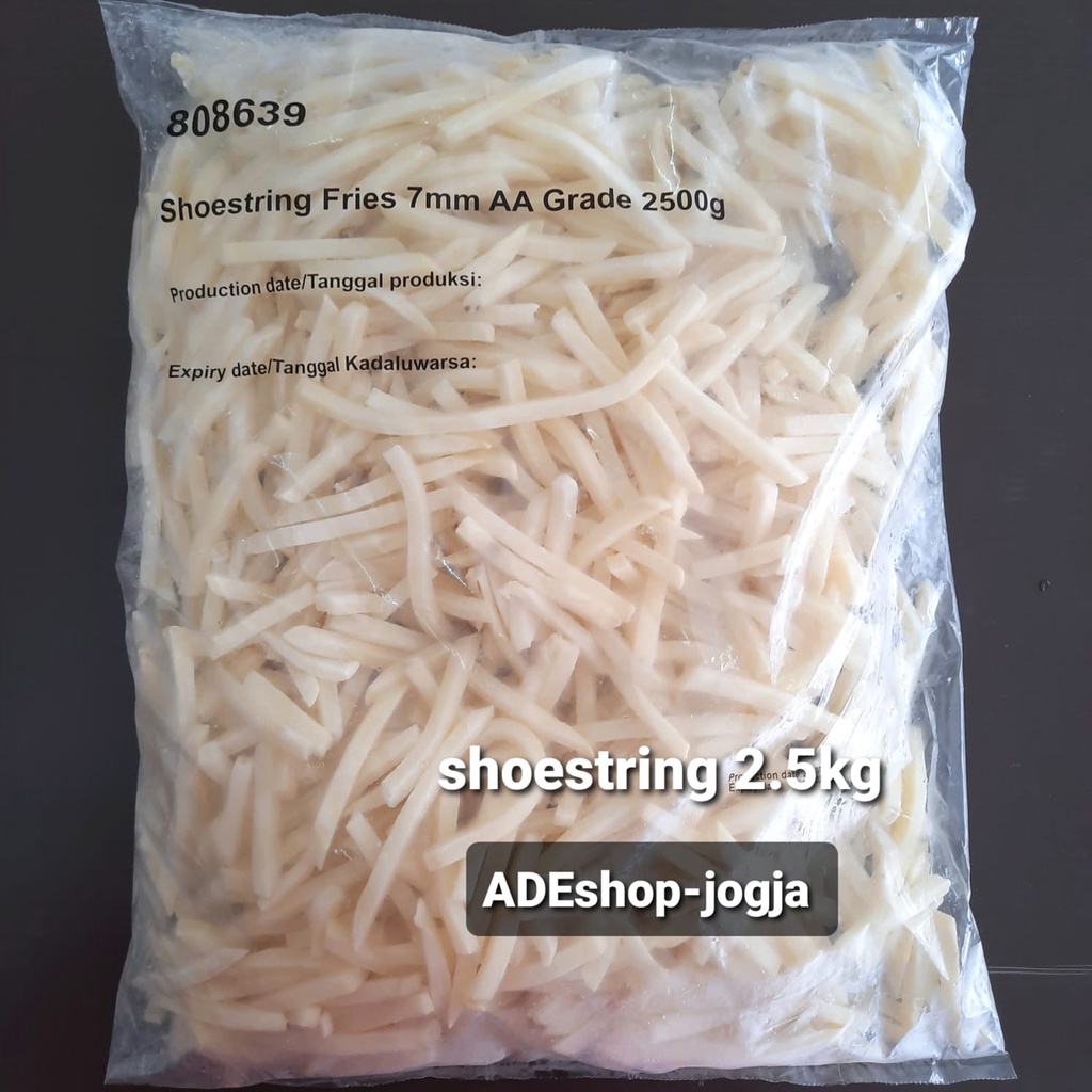 Jual kentang goreng beku shoestring straight polos 2,5 kg 2 5 french fries aviko | Shopee Indonesia