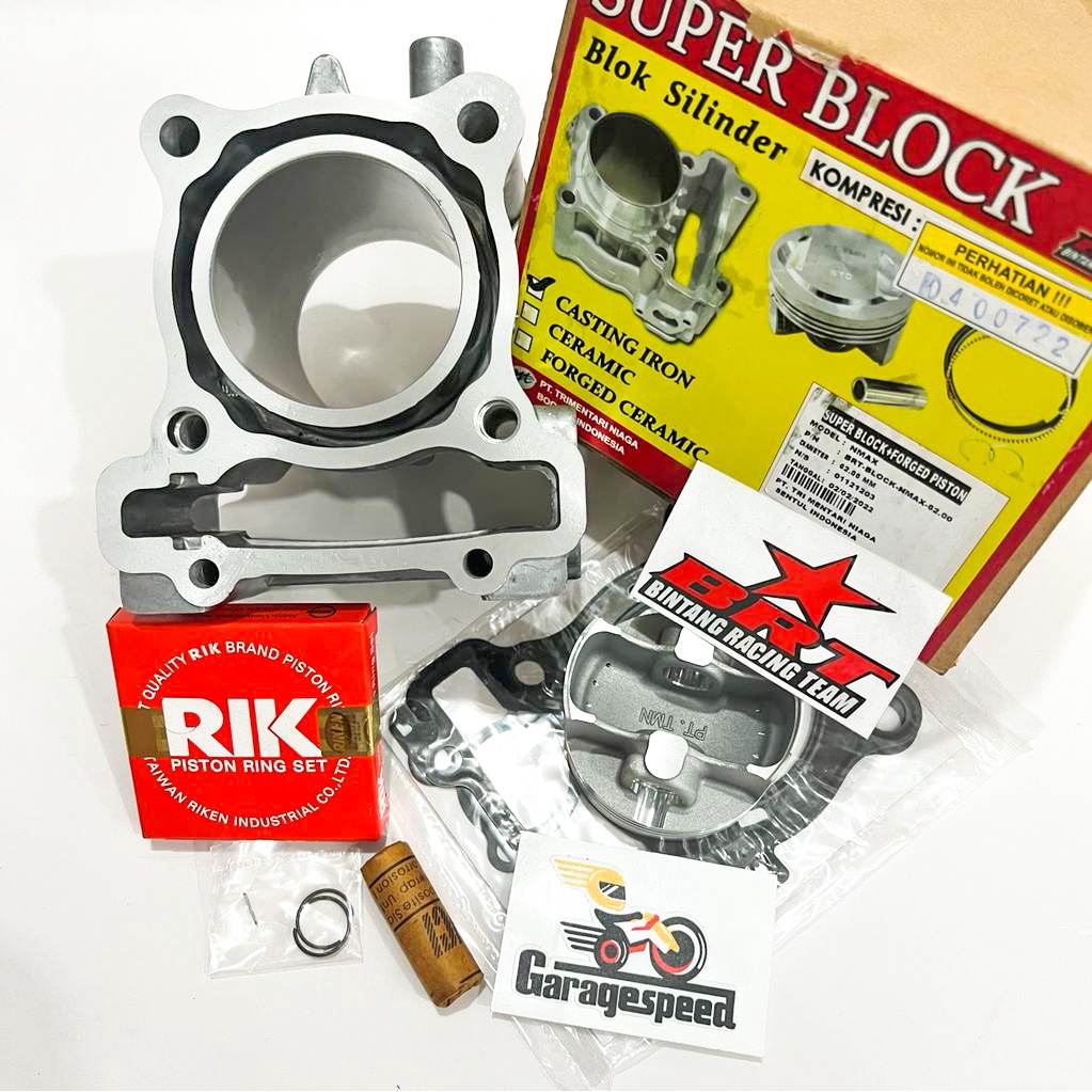 Jual BLOK BORE UP BRT CAST IRON 62 NMAX AEROX NMAX NEW AEROX NEW LEXI ...