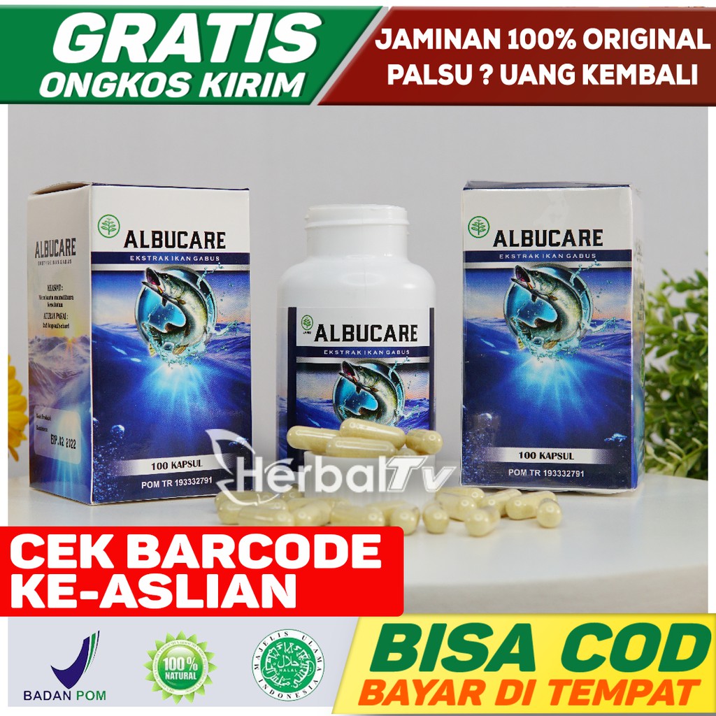 Jual Albucare Kapsul Original Walatra Albumin Ikan Gabus Kapsul Asli Vitamin Obat Pasca Operasi ...
