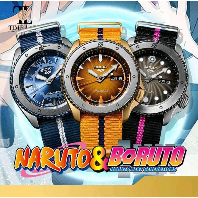 Jual JAM TANGAN_SEIKO_5 BORUTO X NARUTO JAM TANGAN PRIA KANVAS JAM ...