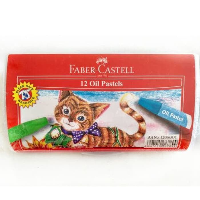 Jual FABER CASTELL HEXAGONAL OIL PASTEL KUCING ECO 12 24/ CRAYON FABER ...