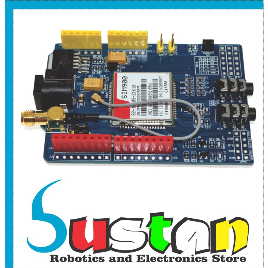 Jual SIM900 Module Quad-Band GSM GPRS shield for arduino SIM 900 ...