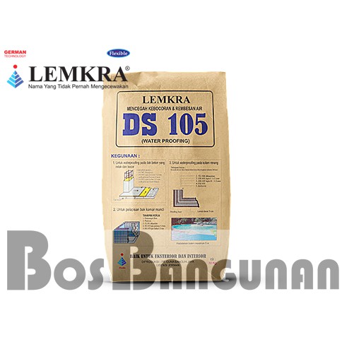 Jual LEMKRA DS 105 WATERPROOFING BASE DAK TULANG BETON 5KG / LEMKRA DS105 Abu / LEMKRA ...