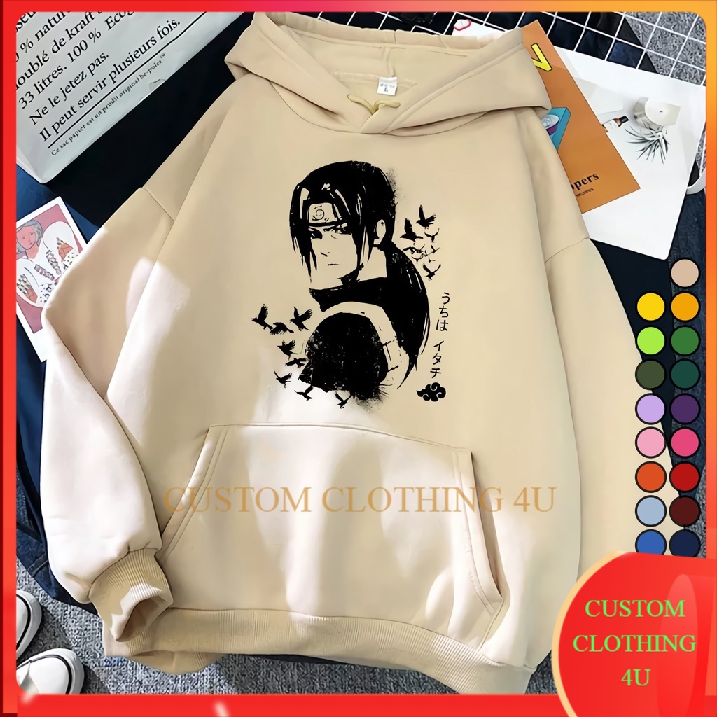 Jual Jaket Hoodie Sweater Anime NARUTO 02 - itachi uchiha mangekyou ...