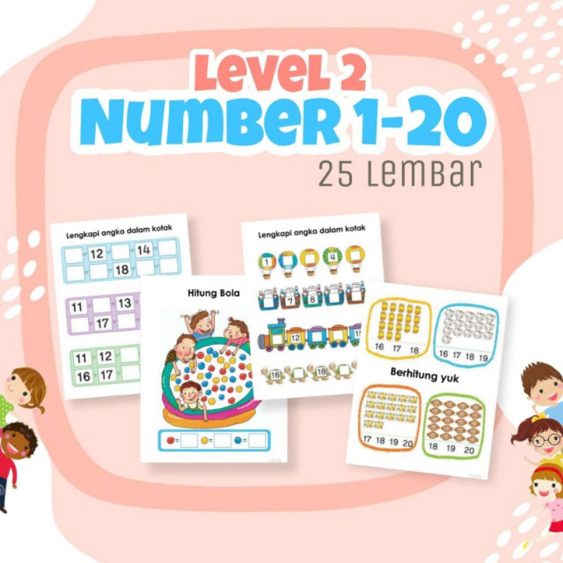 Jual lembar kerja anak (worksheet paud ) anak 2-6tahun | belajar ...