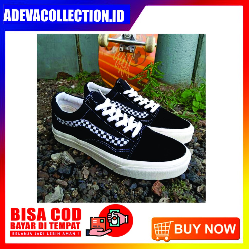 Jual PROMO SEPATU SNEAKERS Vans outschool Lis Catur(COD) | Shopee Indonesia