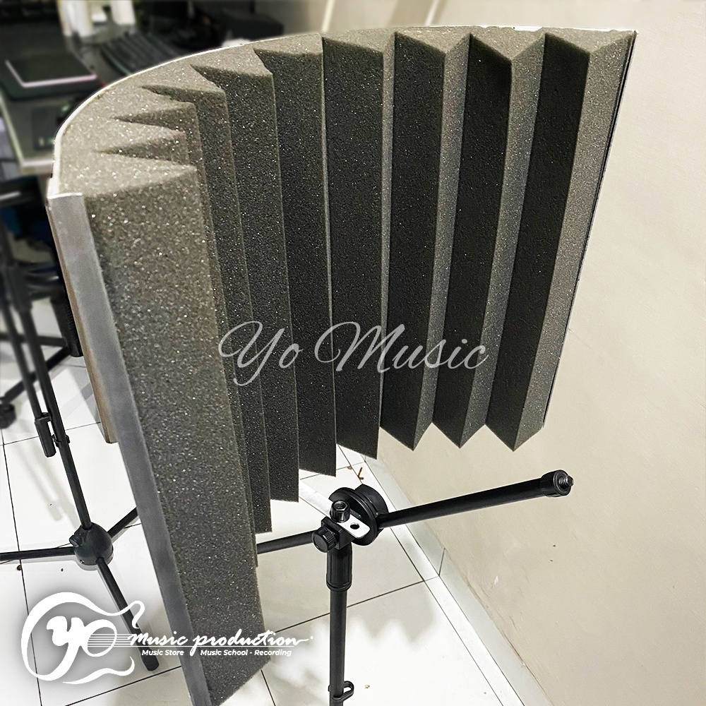 Jual Stand Mic Vocal Booth Minor Forteyo Original + Free Mic Holder ...