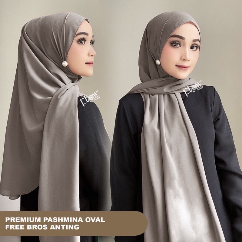 Jual HIJAB PASHMINA OVAL CERUTY BABYDOLL ARMANY PREMIUM ORI FLOW IDEA HIJAB FREE BROSS ANTING ...