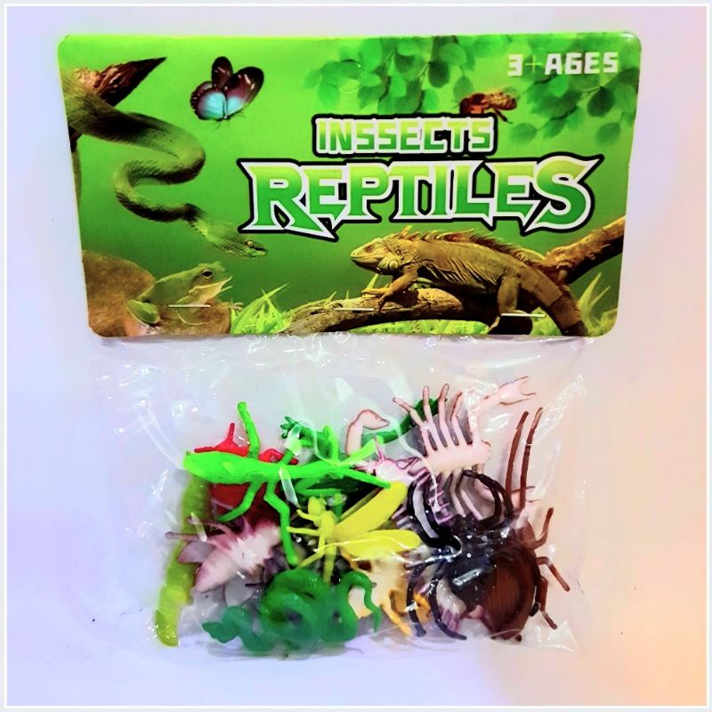 Jual Mainan Miniatur Hewan Reptil dan Serangga Ukuran Mini | Shopee ...